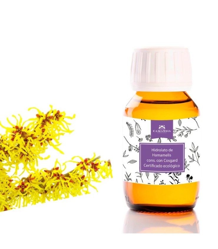 Agua de hamamelis BIO - Hidrolato de hamamelis BIO de destilación
